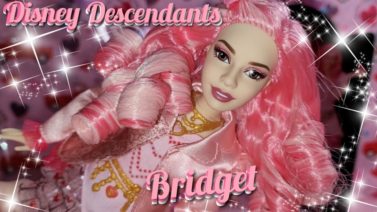 Doll💗Collector Disney Descendants Bridget Review Pinky💗Pink Wednesday # ...