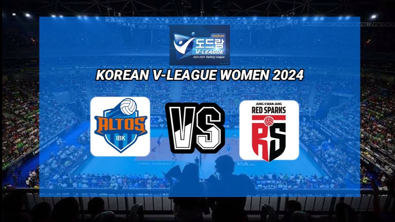 🔴Live Streaming IBK Altos vs Red Sparks - Korean V League Womens 2024 ...