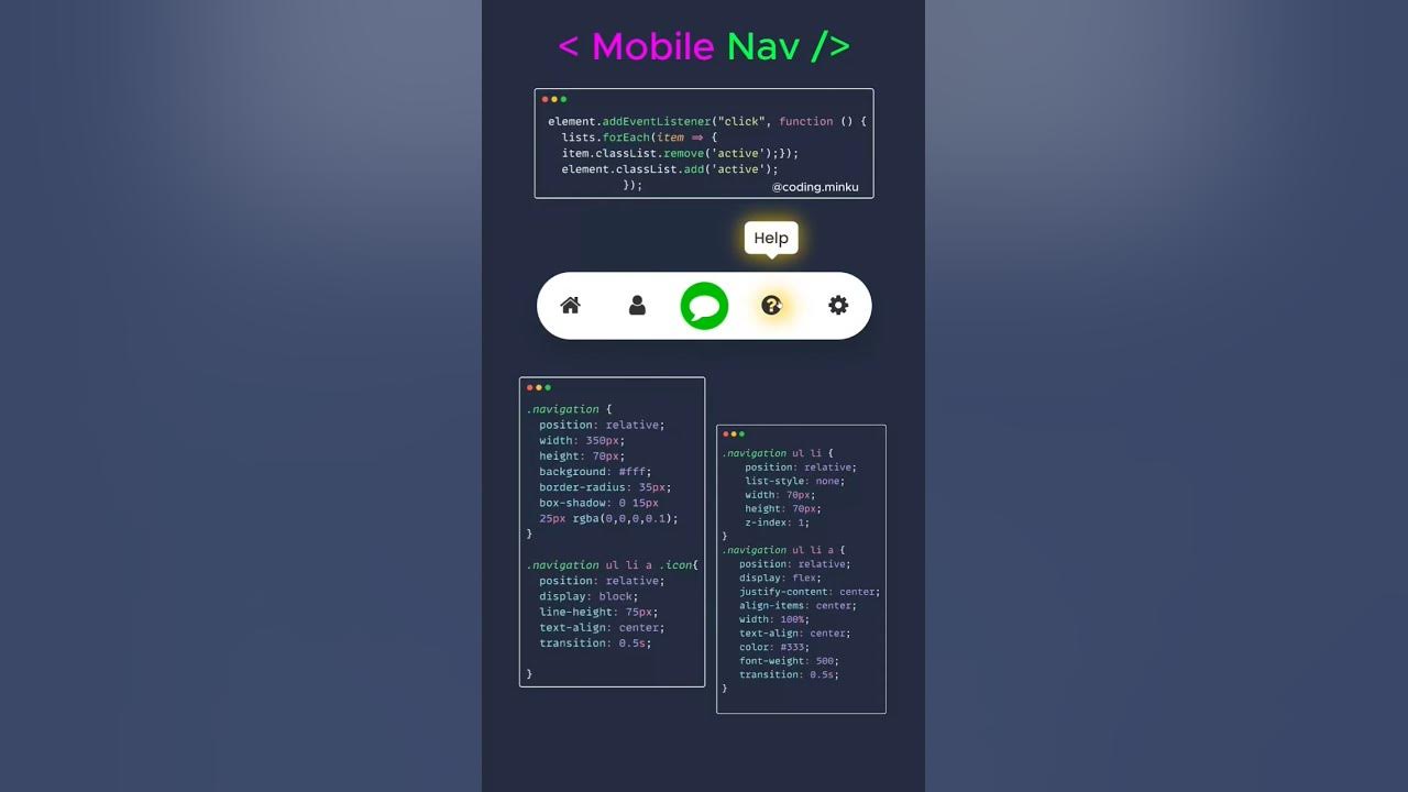 Mobile View Navbar Project Html Css Javascript Navbar Hover Effect Html Css Javascript Html