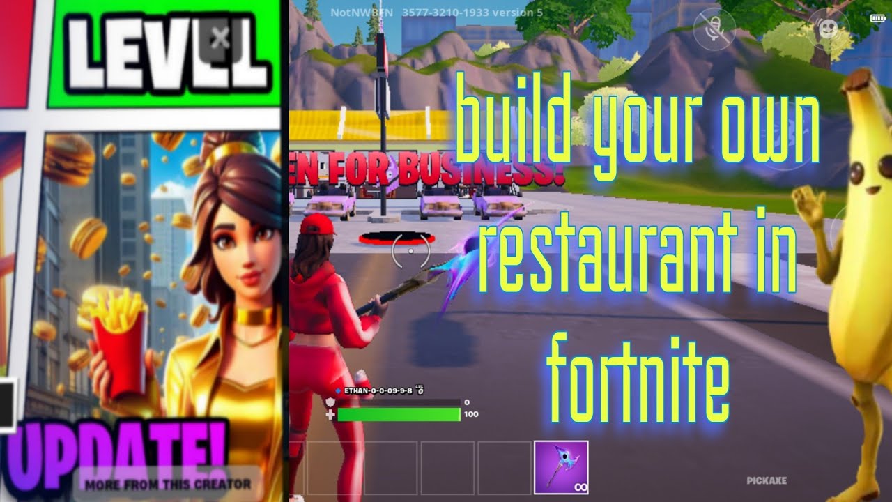 building contest build your own restaurant cocoon in fortnite - YouTube