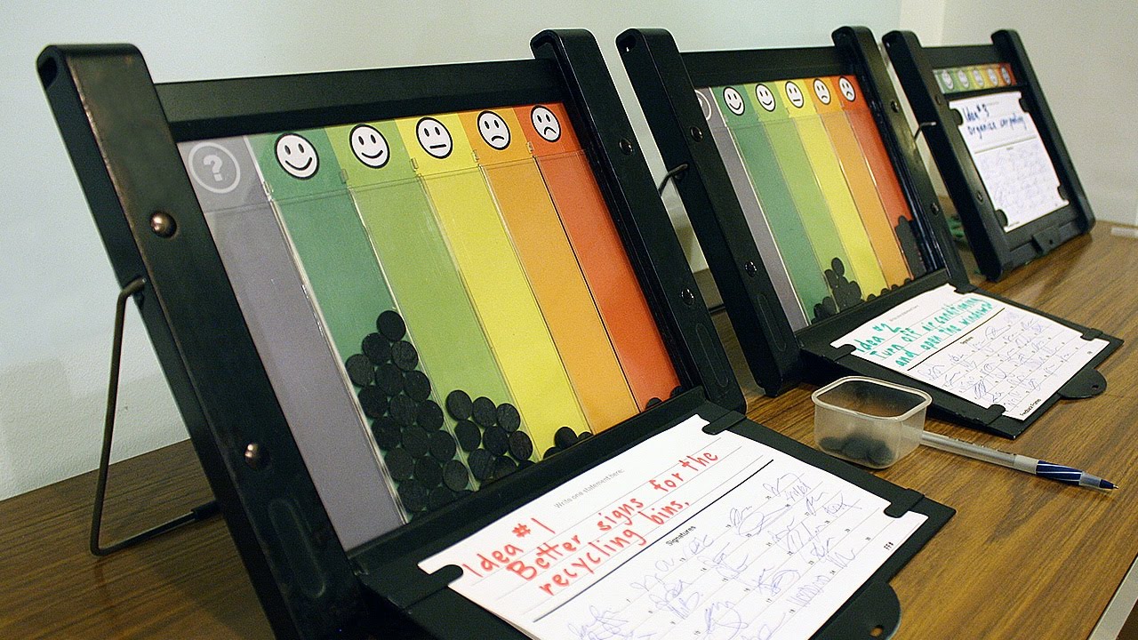 Feedback Frames: group decision making tool. No batteries required ...