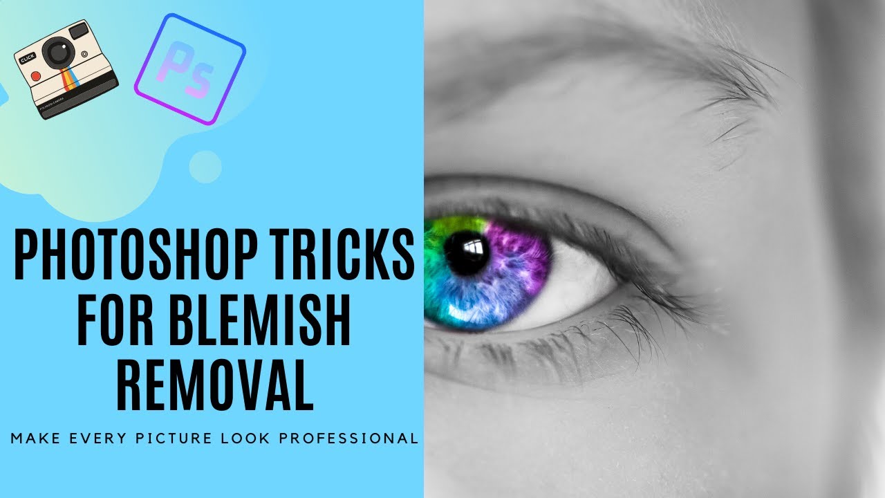 How To Remove Blemishes in Photoshop - Adobe Tutorial - YouTube