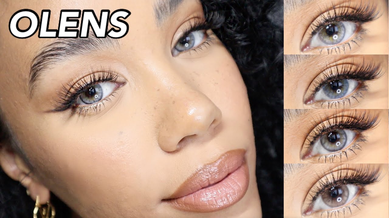 Testing Viral Korean Contacts For The First Time! OLENS REVIEW ON BROWN ...