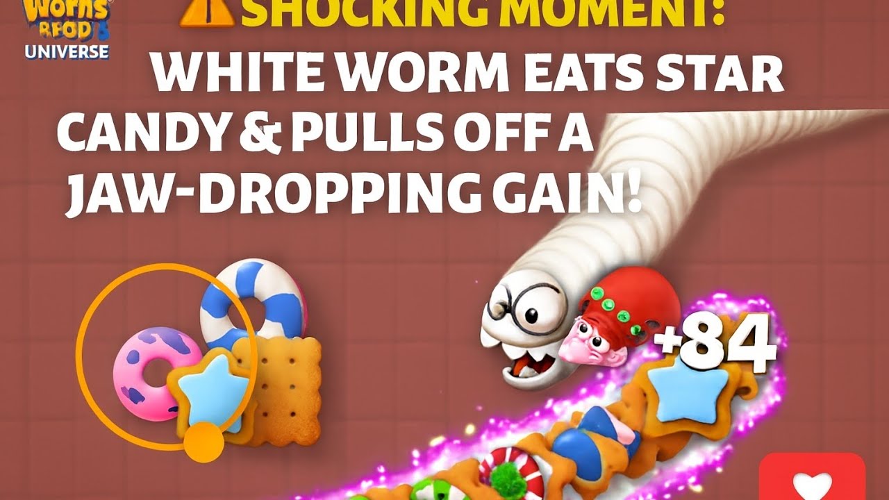 White Worm Eats Star Candy — +84 Points Reveal a Hidden Power! - YouTube
