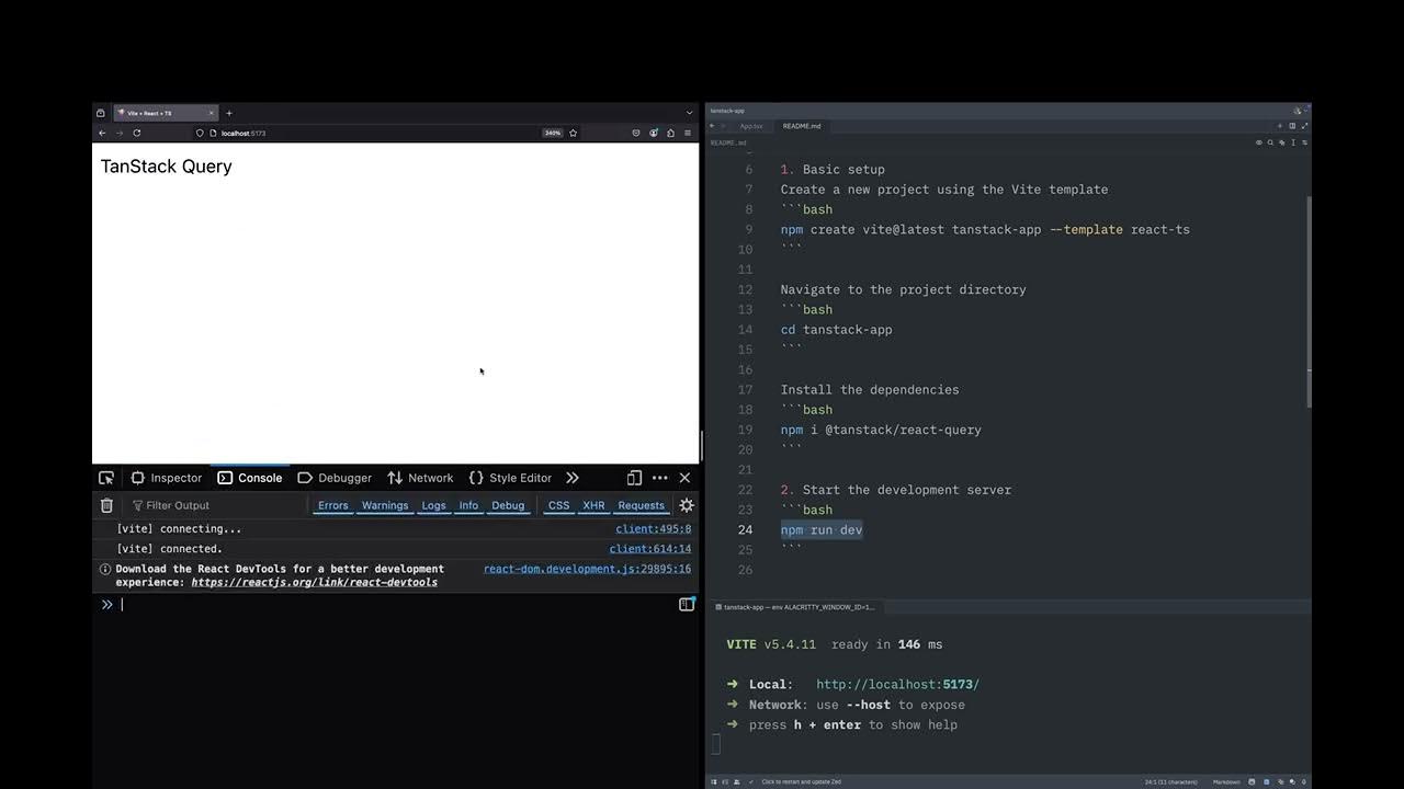 #1 TanStack Query (aka React Query). Project setup - YouTube