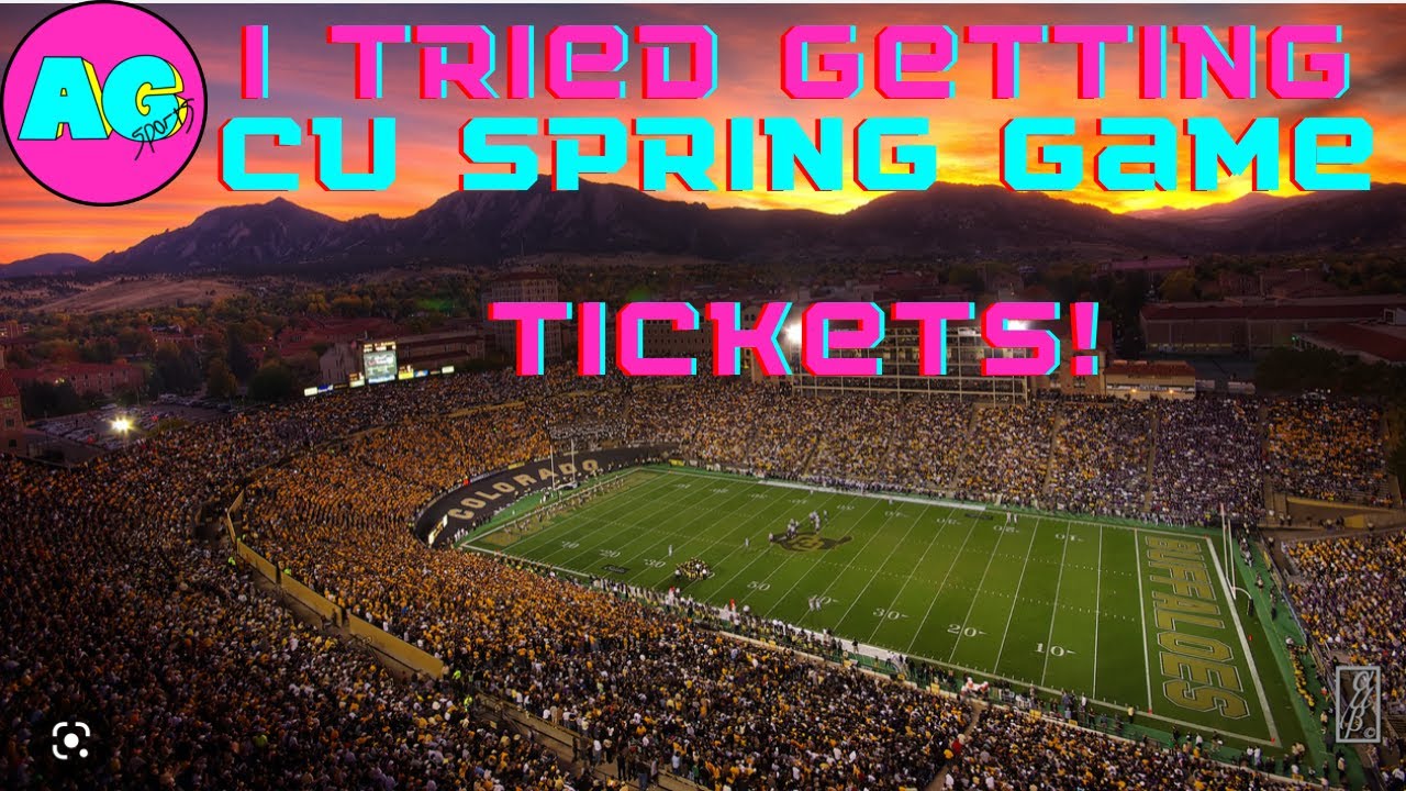 CU Black and Gold Spring Game - Tickets! - YouTube