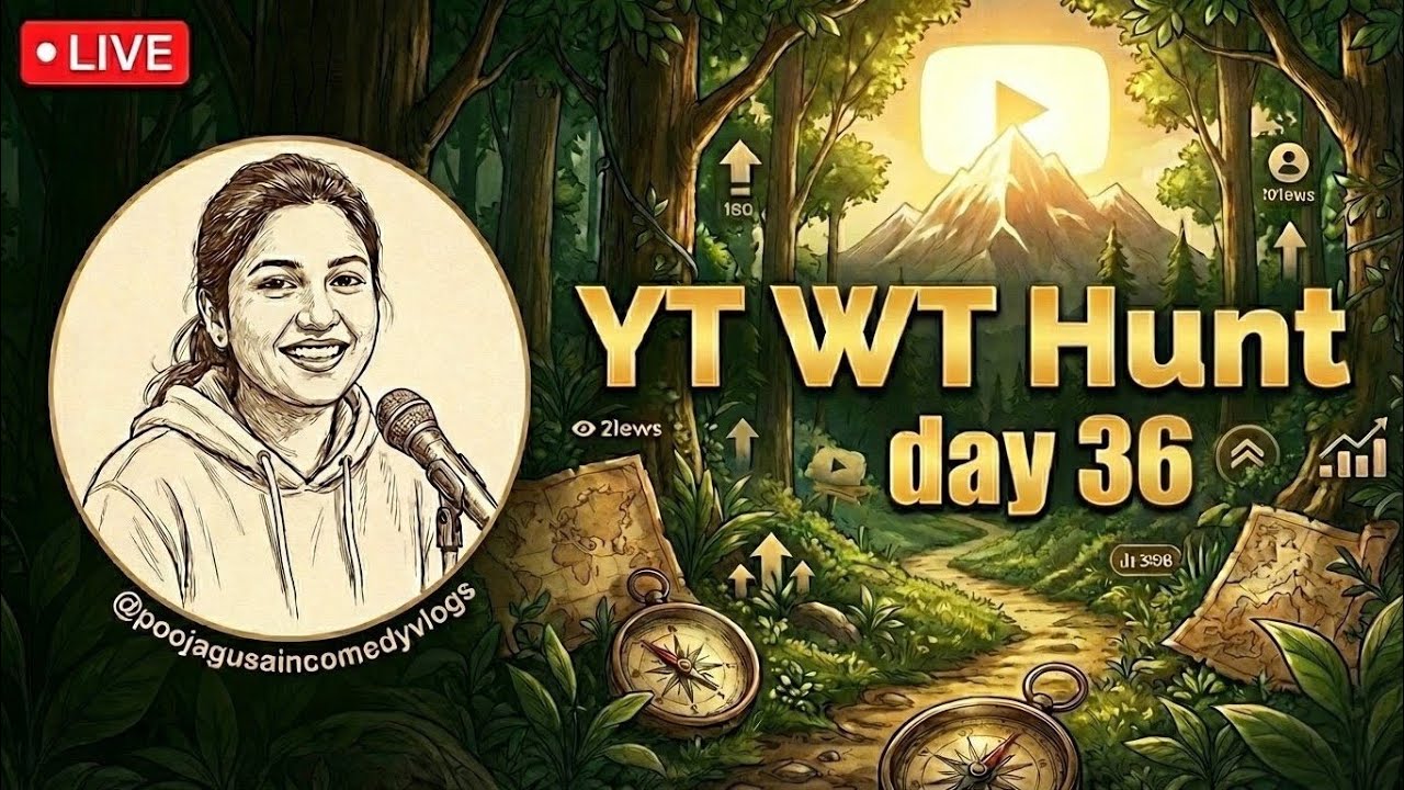 Youtube watchtime hunt day 36....@Pooja gusain is live🤚 - YouTube
