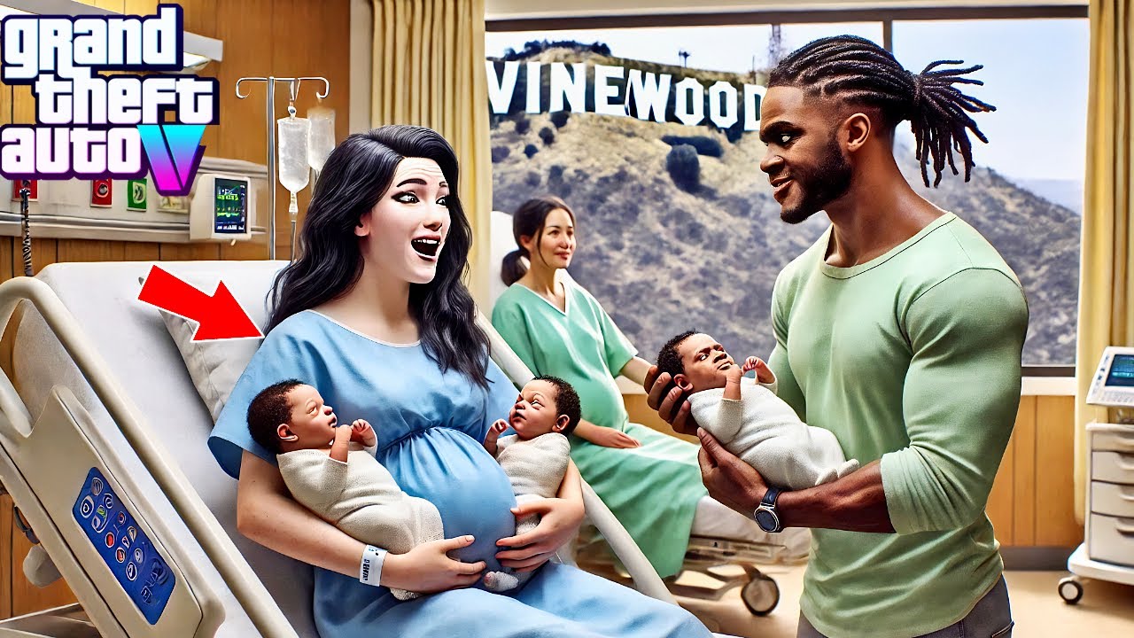 😱OMG! Franklin's Wife Mia Is Giving Birth NOW 😱-GTA 5 Real Life Mod ...