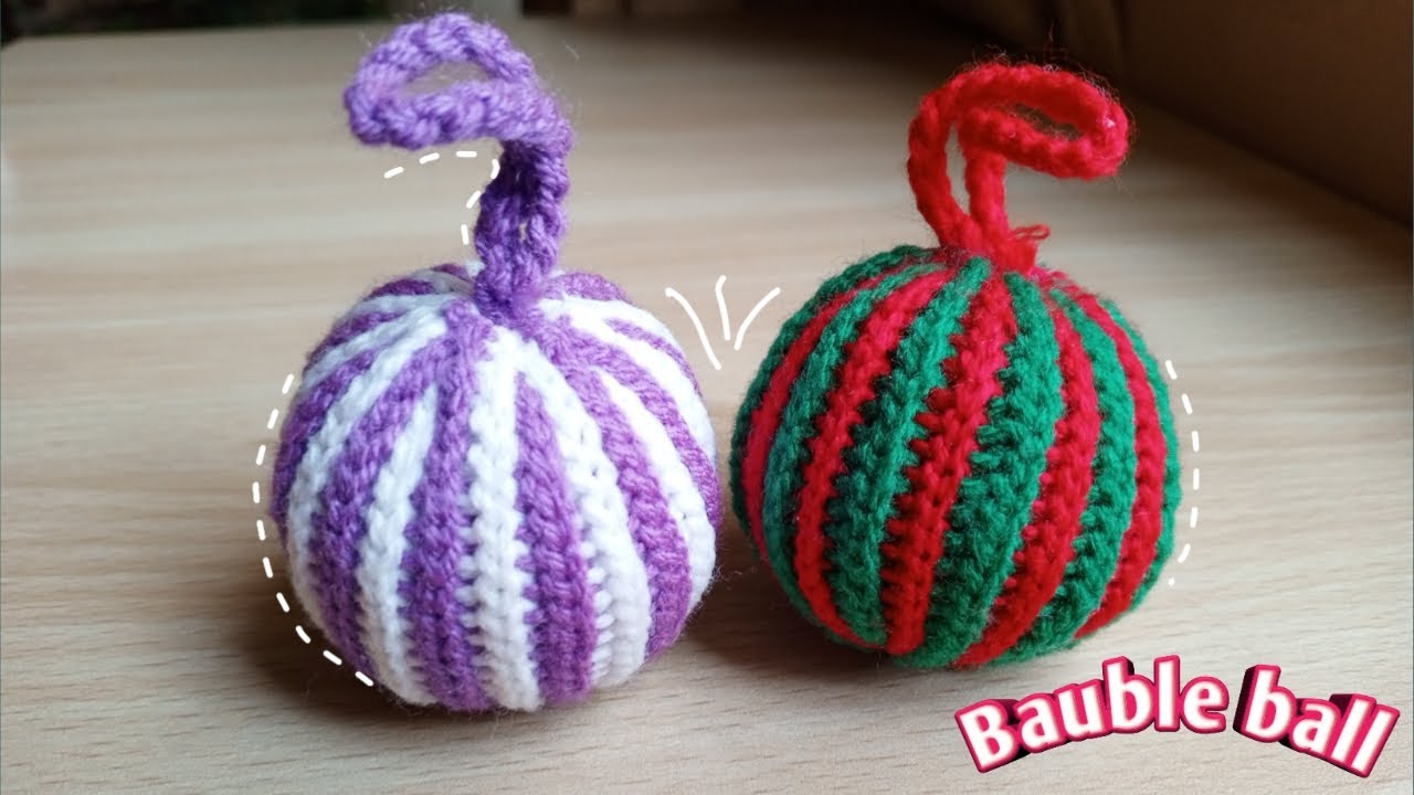 Crochet Bauble Ball for decoration | Easy | handmade | tutorial - YouTube