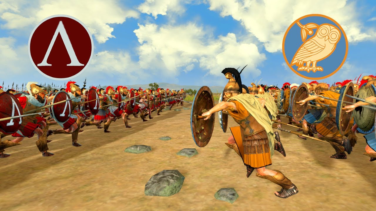 SPARTA vs ATHENS: Royal Spartans vs Picked Hoplites (Total War: ROME II ...