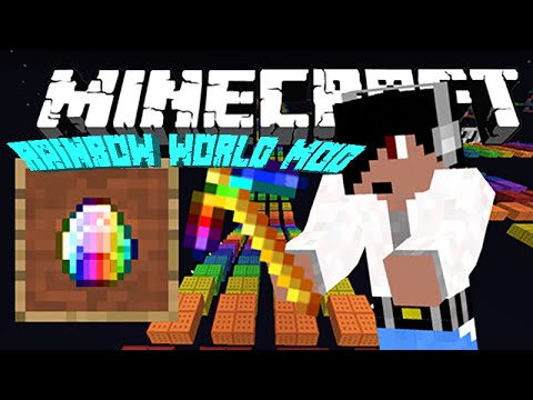 Minecraft|Rainbow World!!|Mod Showcase - YouTube