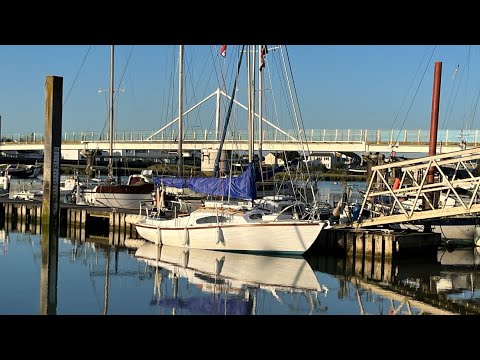 Ep 47 Genoa track and first sail - YouTube