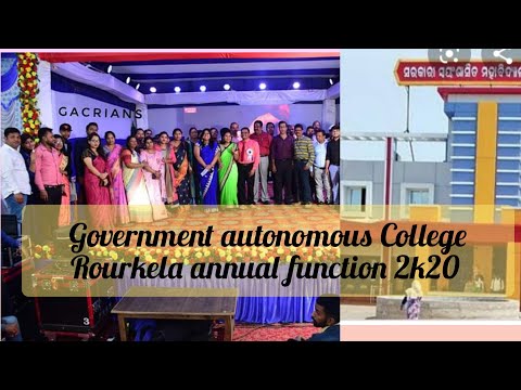 Government autonomous college Rourkela annual function 2k20(2) - YouTube