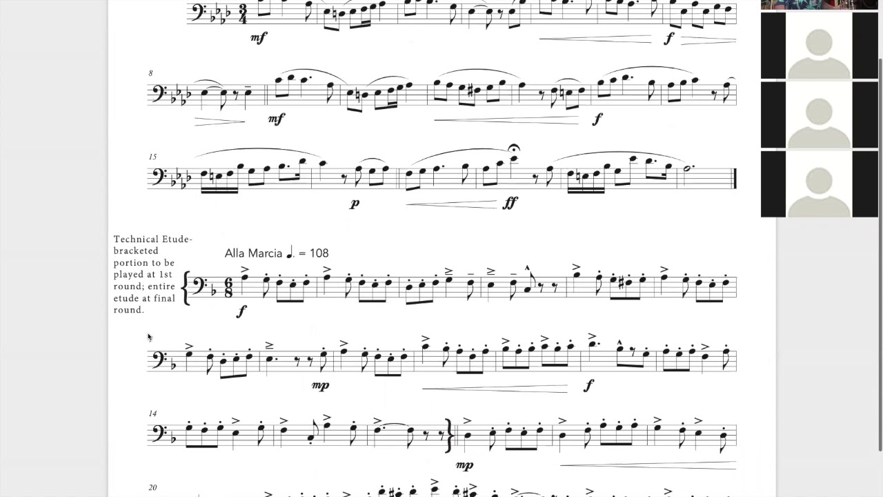 2020 GMEA MS Trombone Clinic with Jeremy Buckler - YouTube