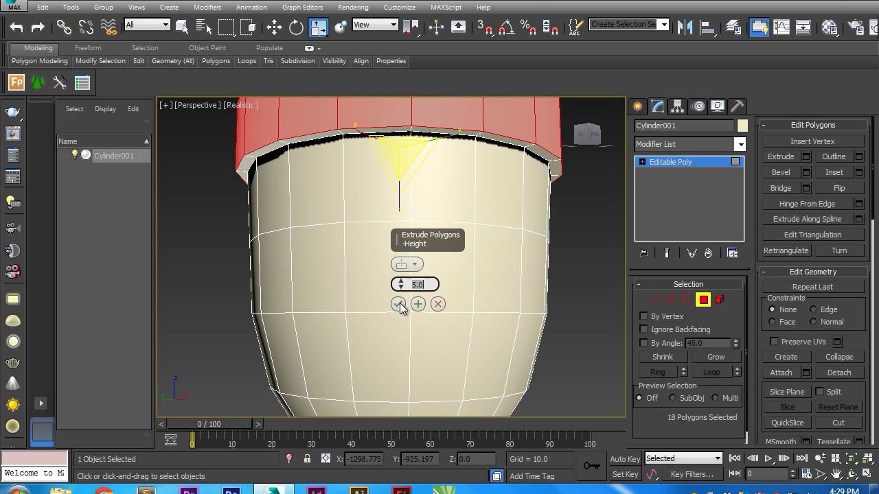 How to creat a flower pot in 3ds Max - YouTube
