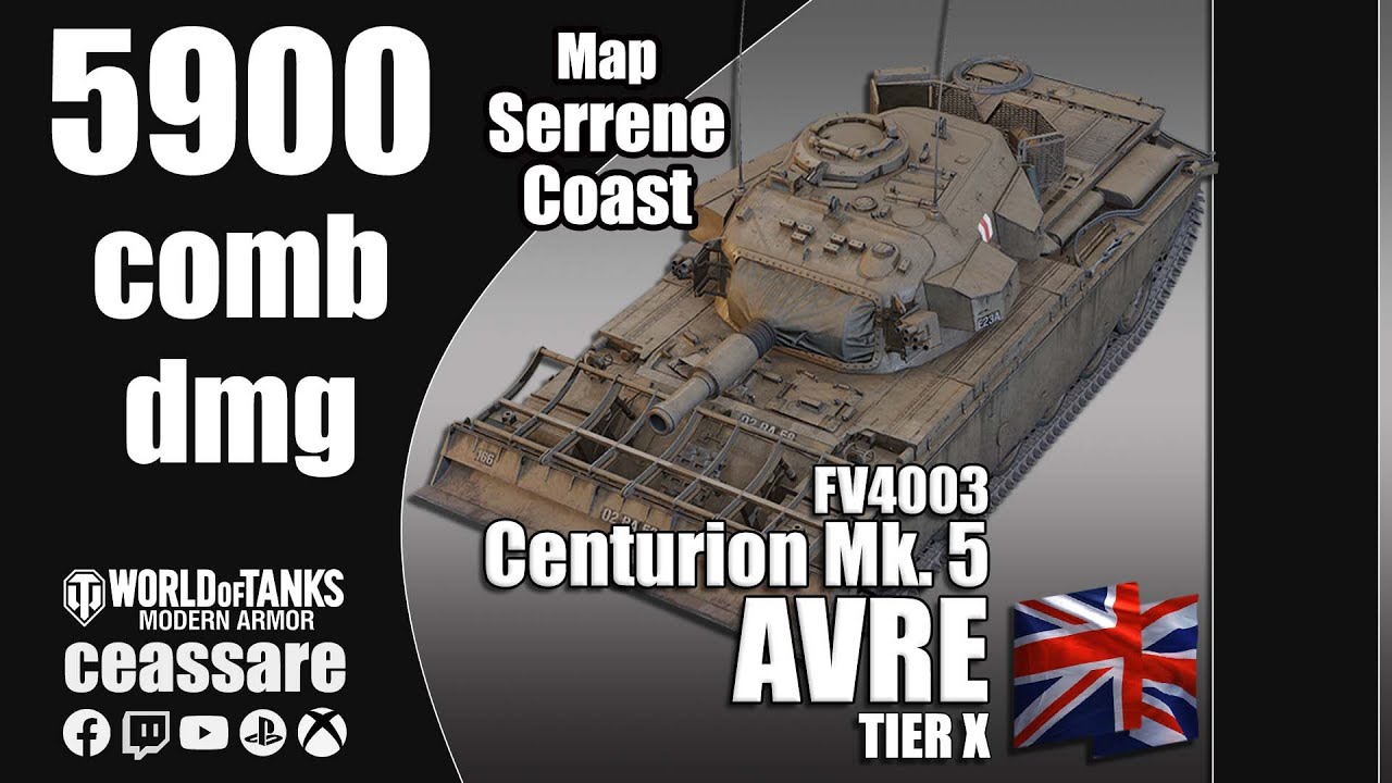 FV4003 Centurion Mk. 5 AVRE / WoT Console / PS5 / Xbox Series X ...