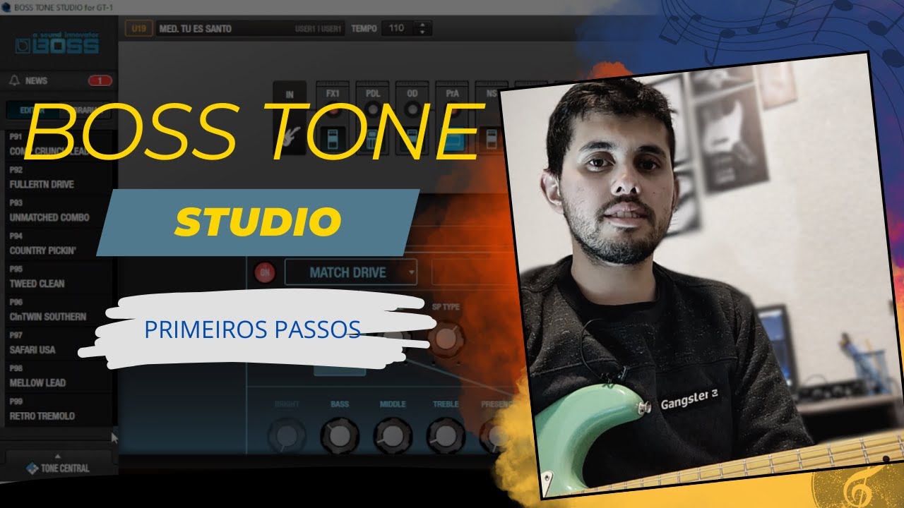 BOSS TONE STUDIO - Primeiros passos - YouTube