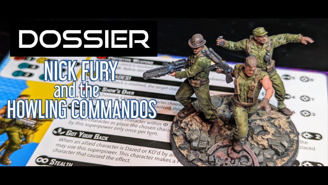 Marvel Crisis Protocol Dossier - Nick Fury and the Howling Commandos ...