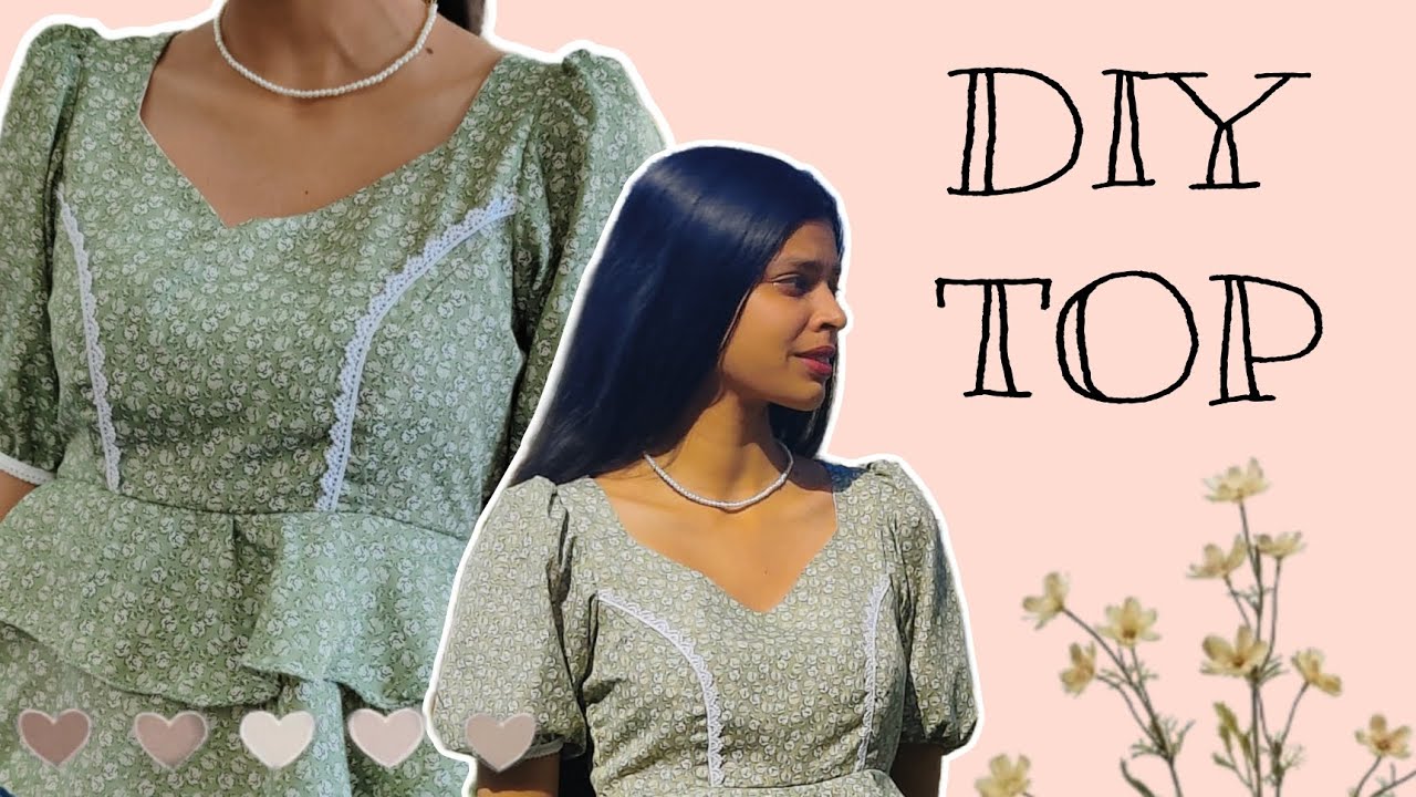 DIY Top 🪡 || step by step sewing tutorial || How to make top || - YouTube