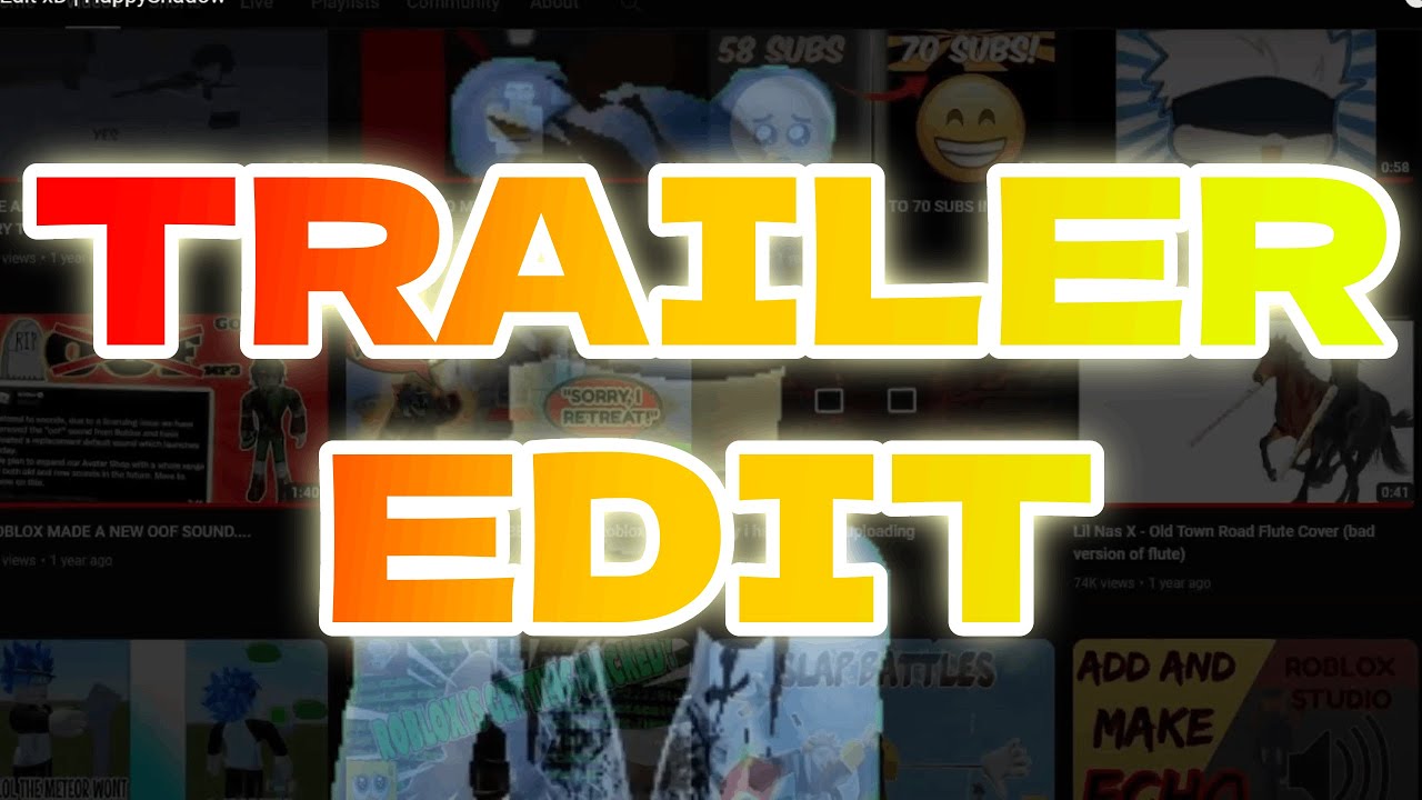 Trailer Edit xD | HappyShadow - YouTube