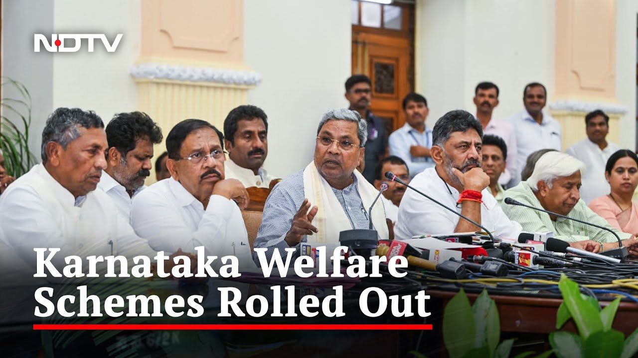 Karnataka Rolls Out Congress Schemes - YouTube
