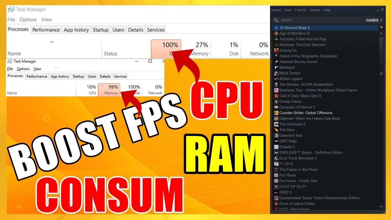 Boost FPS-uri si Eliminare Lag In Jocuri / Consum Procesor sau Memorie ...