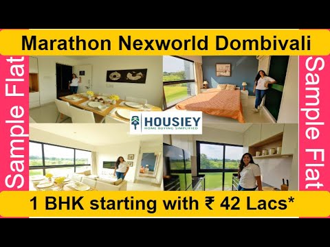 Marathon Nexworld Dombivli | 1 BHK Sample Flat Tour | Marathon ...