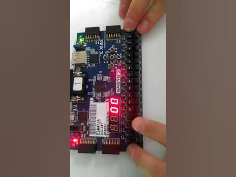 Práctica 7: Decodificador de 7 segmentos con FPGA Resultados - YouTube