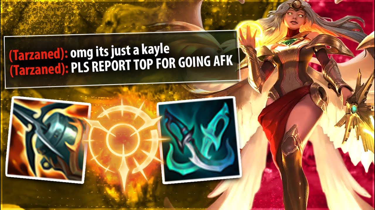 FORCING ENEMY TOP LANER TO GO AFK (FT. TARZANED) | Challenger Kayle ...