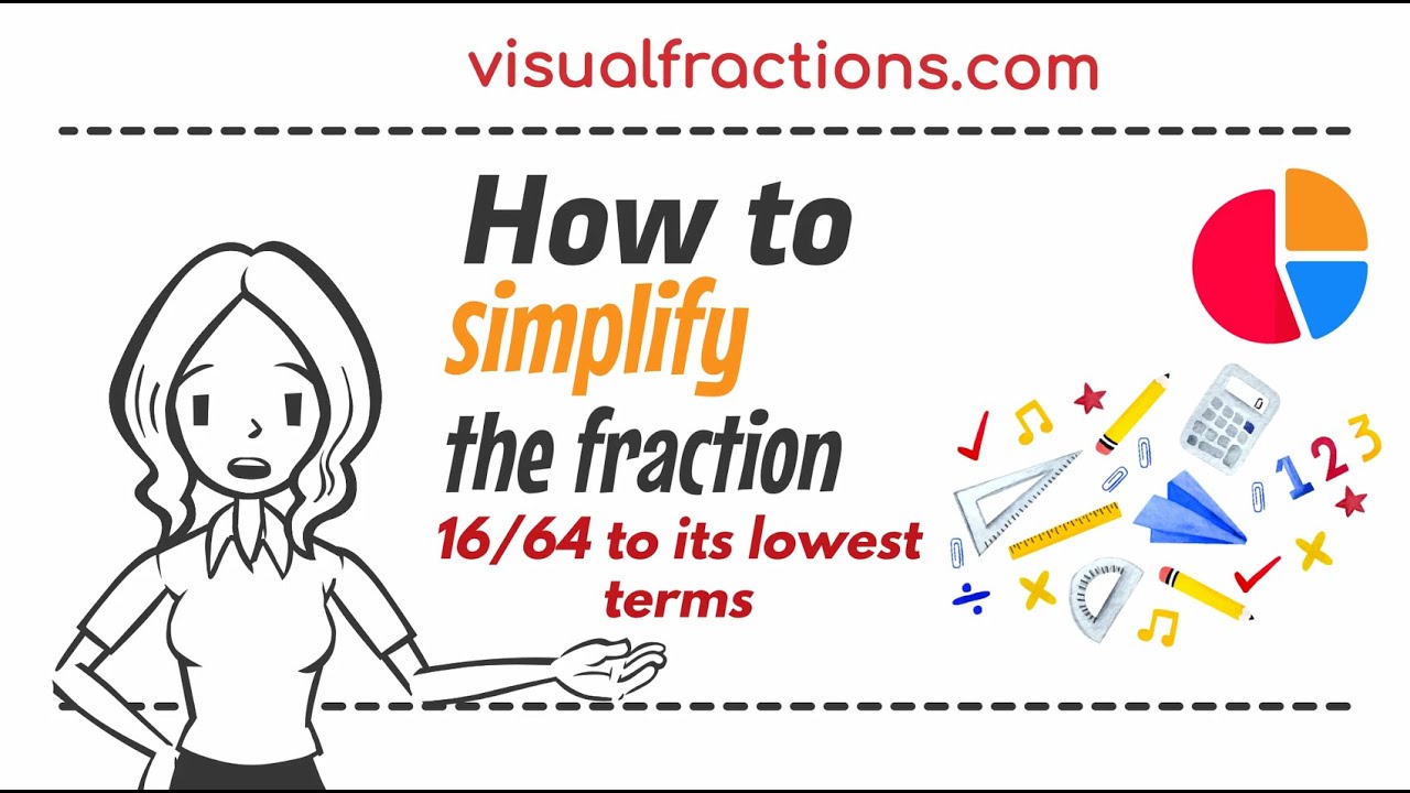 How to Simplify the Fraction 16/64 - YouTube