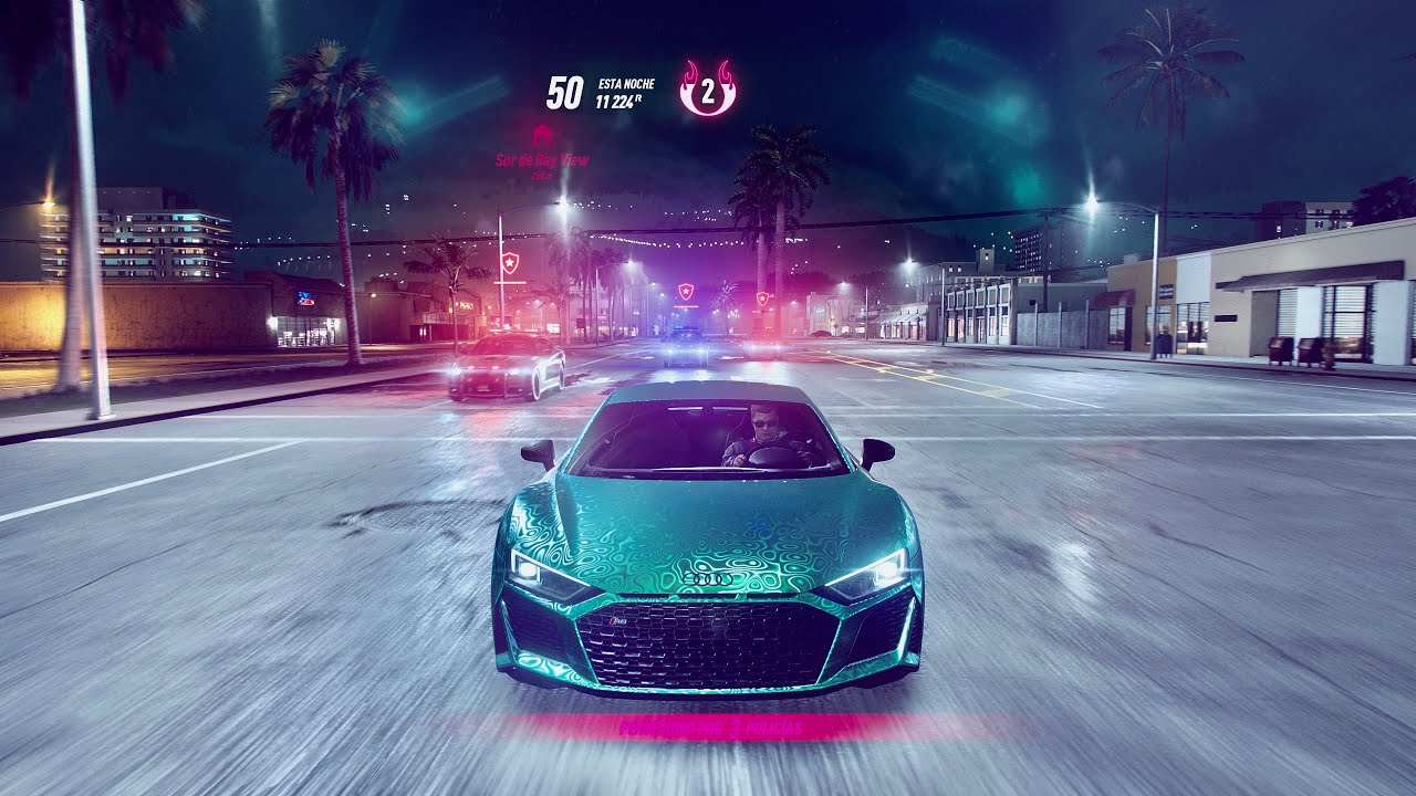 Need for Speed Heat -Audi R8 V10 Performante [4K60FPS] #gaming #nvidia ...