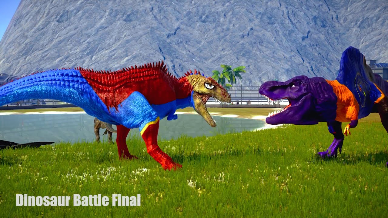 Giganotosaurus Superman Vs Thanos T Rex Wolverine Indominus Rex