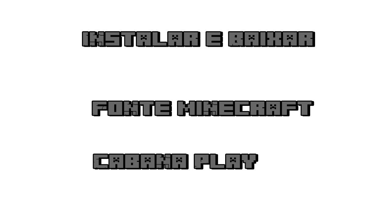 Fonte De Minecraft: Baixar E Instalar - YouTube