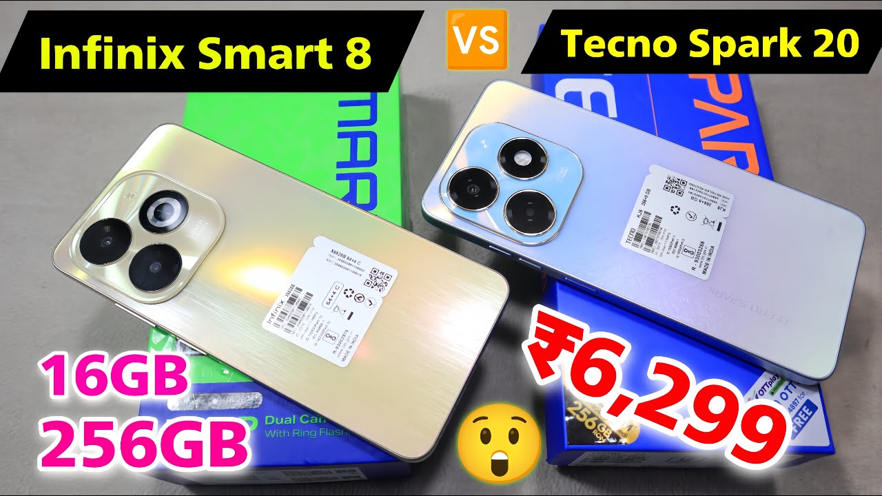 Infinix Smart 8 Vs Tecno Spark 20 - Which Should You Buy ? ⚡⚡ - YouTube