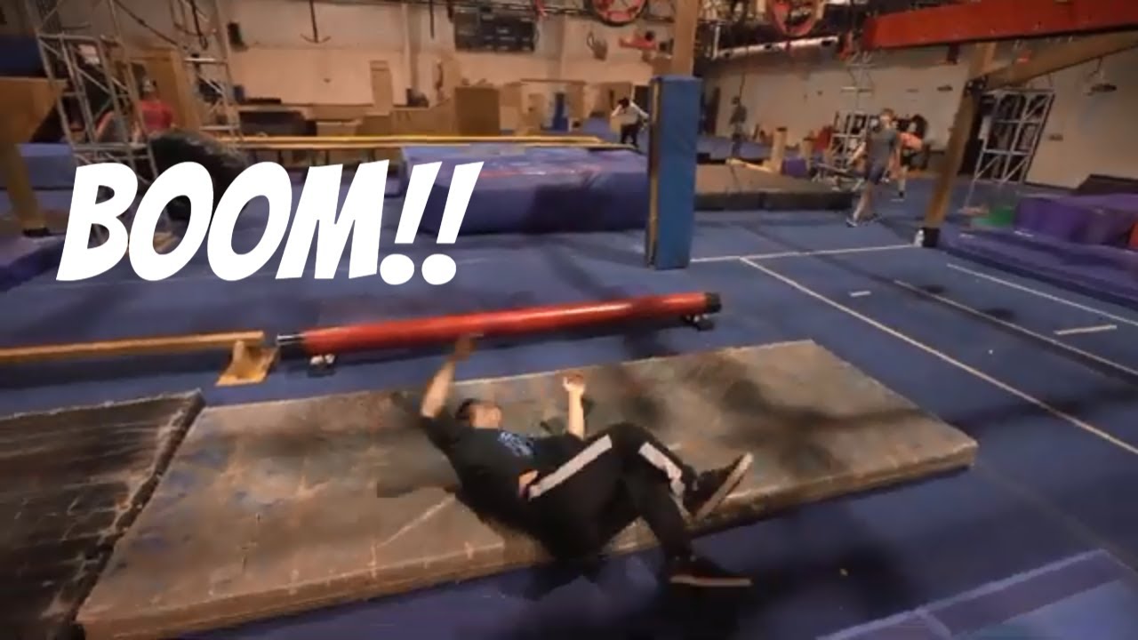 FALLING A LOT ON NINJA WARRIOR OBSTACLES - YouTube