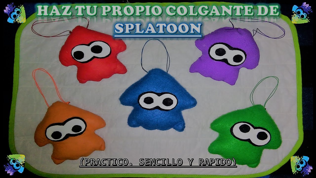 Manualidades: 👾Haz tu propio Peluche Colgante de !Splatoon¡👾 - YouTube