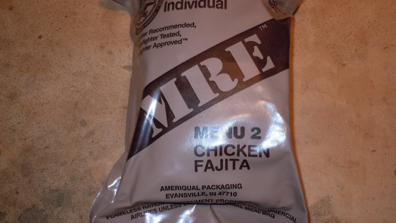 MRE Review - Menu No 2 - Chicken Fajita - YouTube