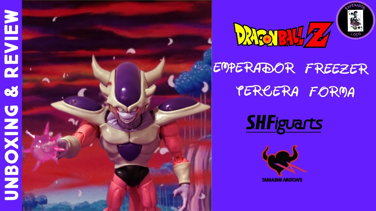 FREEZER TERCERA FORMA DRAGON BALL Z SH FIGUARTS UNBOXING & REVIEW - YouTube