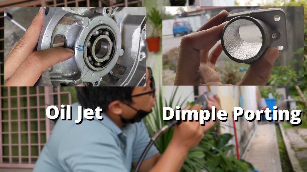 Belajar Porting Dimple Dekat Intake Dan Buat Oil Jet Di Crankscase Lc ...