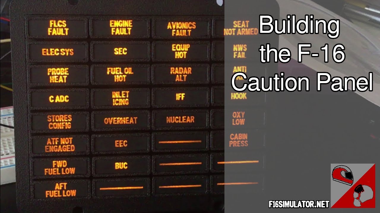 F-16 Home Cockpit 15 - How to Build the F-16 Caution Panel - YouTube