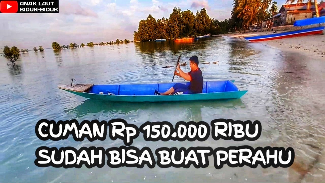 PROSES PEMBUATAN PERAHU KAYU MINI / SAMPAN / CANOE ... - YouTube