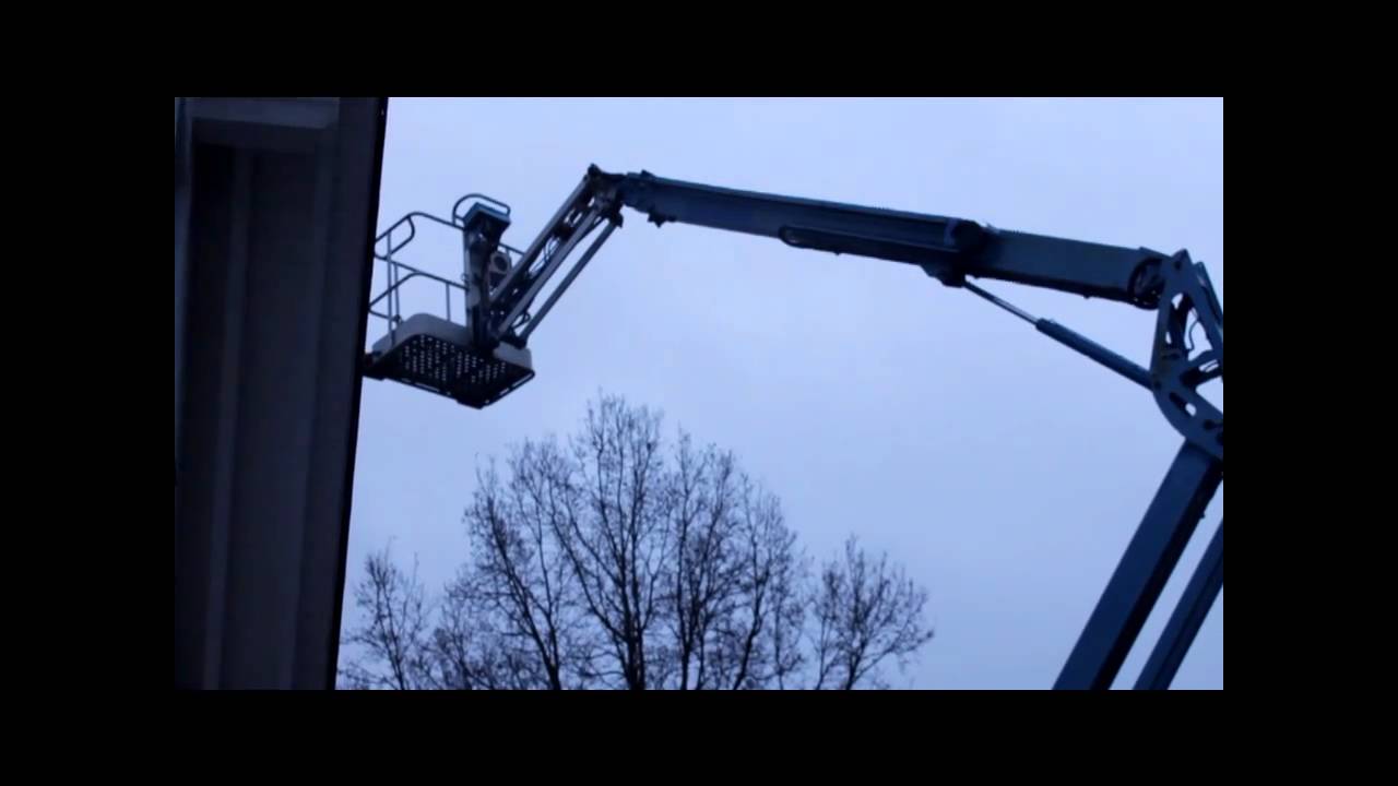 Genie Arbeitsbühne Hubarbeitsbühne Hebebühne Hubsteiger Lift - YouTube