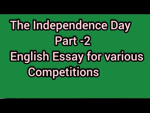 English Essay on the Independence Day. part-2 - YouTube