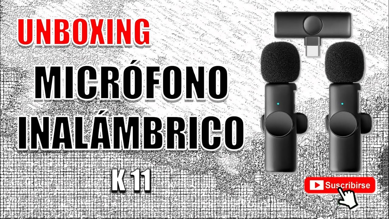 Unboxing: micrófono inalámbrico K11 🔎 - YouTube