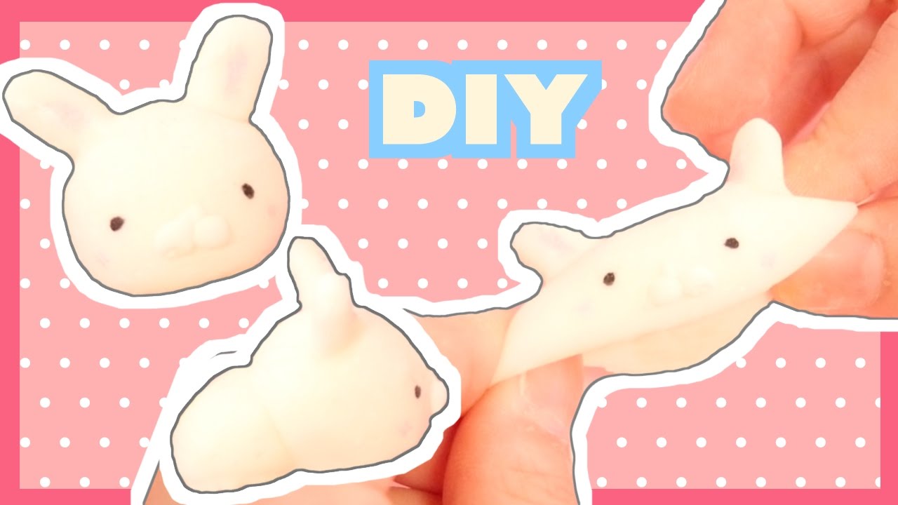 DIY Cute Bunny Squishy Tutorial - YouTube