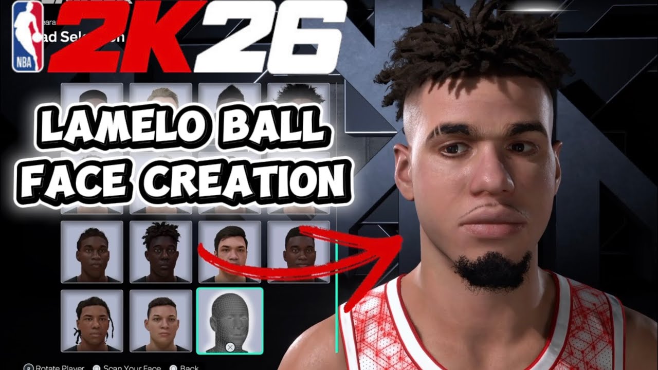 Lamelo Ball Face Creation NBA 2k26 Tutorial! - YouTube