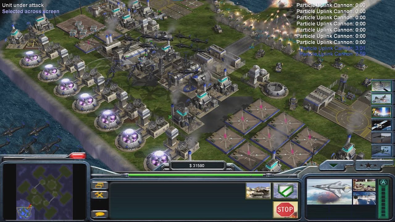 USA SUPERWEAPON - Command & Conquer Generals Zero Hour - 1 vs 5 HARD ...