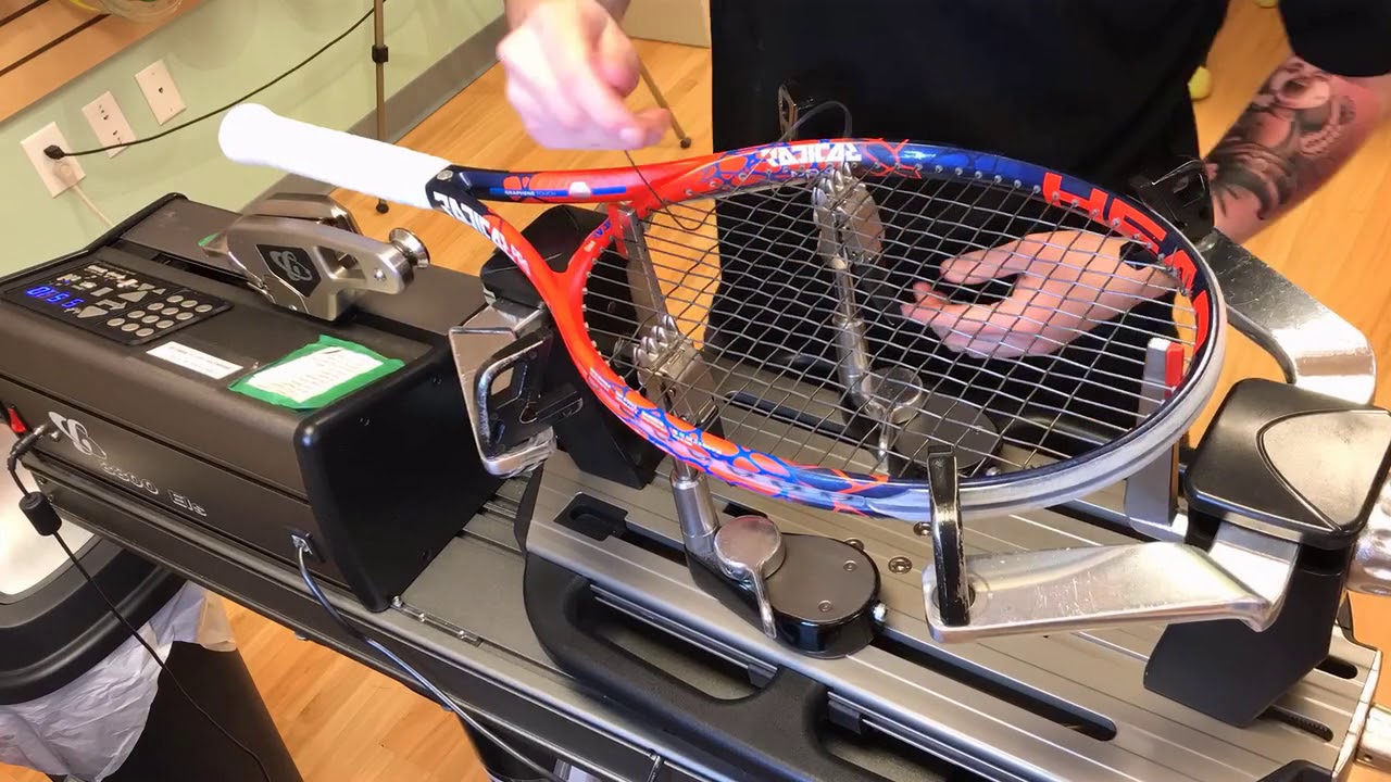 Time Lapse: How to String a Head Radical Pro Tennis Racquet - YouTube