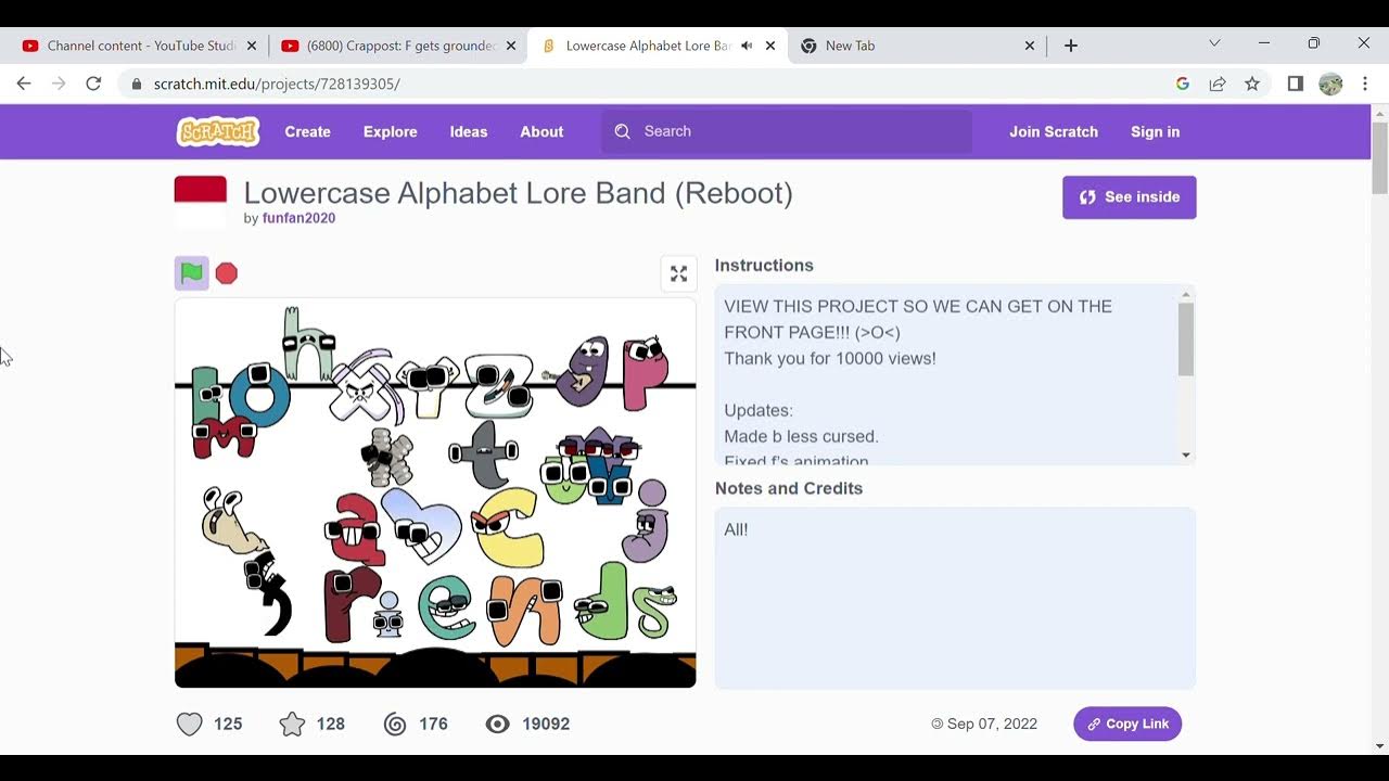 Lowercase Alphabet Lore Band Youtube