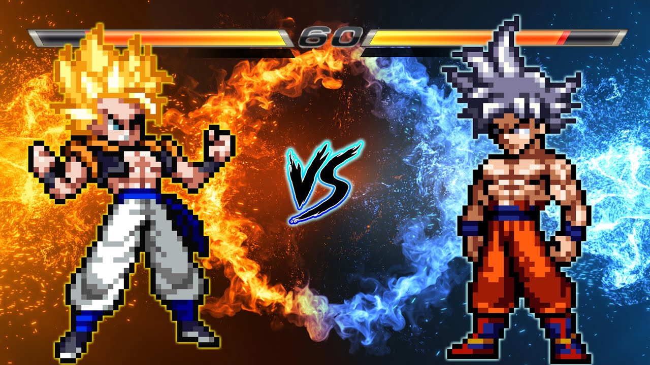 MASTERED ULTRA INSTINCT GOKU JUS VS GOGETA SSJ V.4 - YouTube